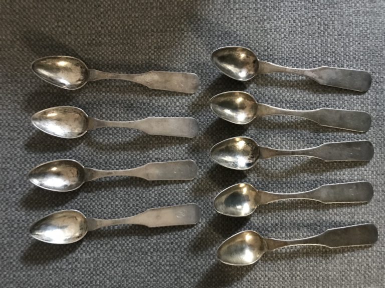 Nine Silver Teaspoons, Asa Blanchard (kit03) – Clifton Anderson